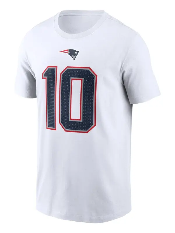 Nike Drake Maye New England Patriots Nfl T-shirt - White