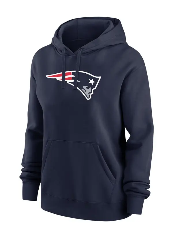 Nike Drake Maye New England Patriots Nfl Pullover Hoodie - Blue