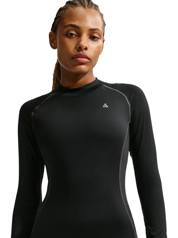 Nike Wildsee" Base Layer Long-sleeve Top - Black