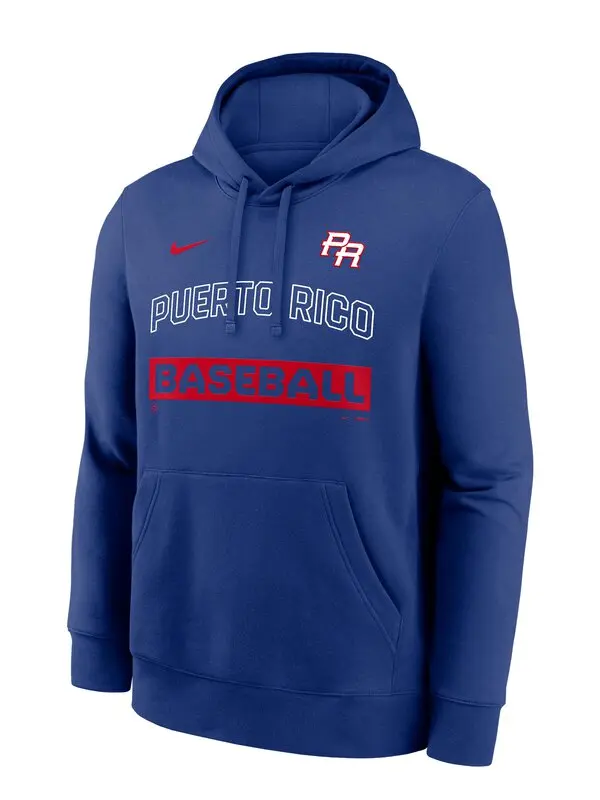 Nike Puerto Rico National Baseball Team 2026 World Baseball Classic Club Pullover Hoodie - Blue