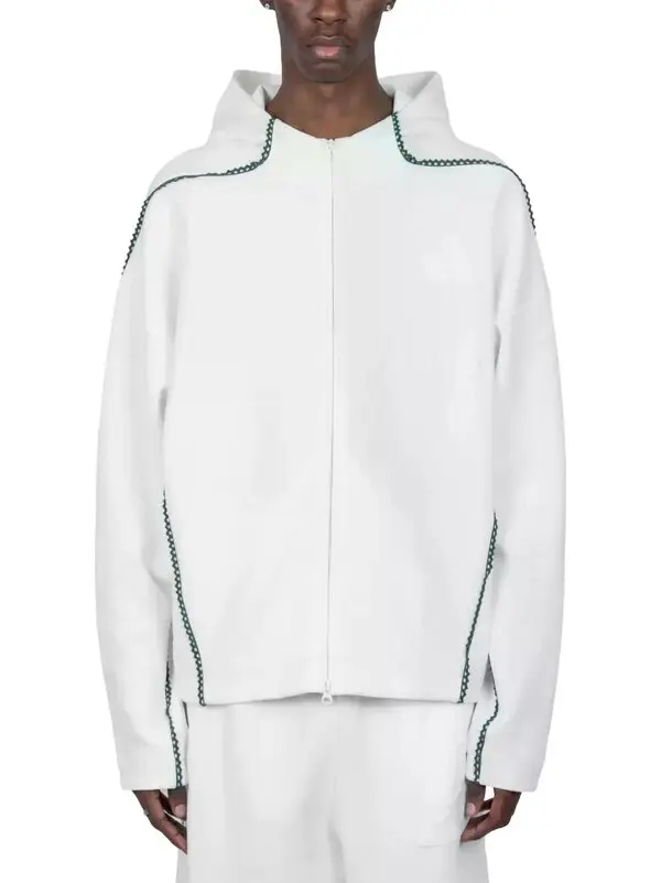Adidas X Arte Antwerp Zip-up Cotton Hoodie - White