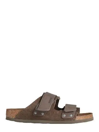 BIRKENSTOCK Uji Leather Sandals - Grey