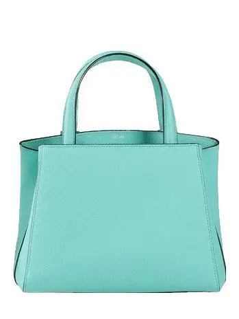 VALEXTRA Handbag In Pebbled Calfskin Leather - Blue