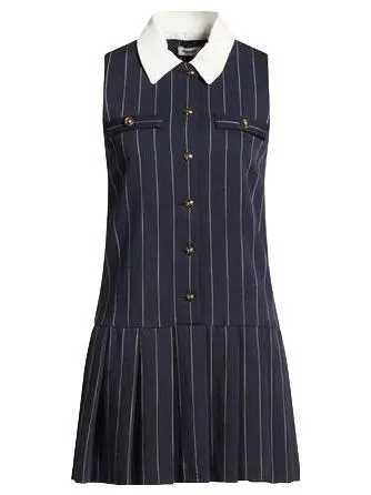 Sandro Mini Shirt Dress - Blue