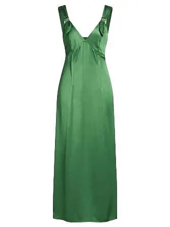 Sandro Maxi Viscose Dress - Green