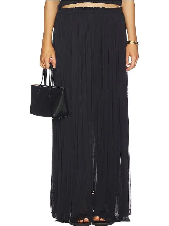 Hanne Bloch Silk Tulle Skirt - Black