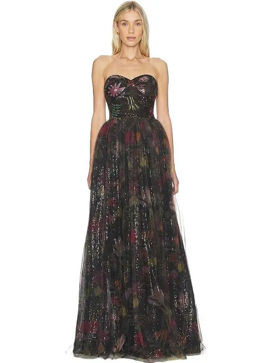 AFEW RAHUL MISHRA Rahul Mishra Plantopia Gown - Multi
