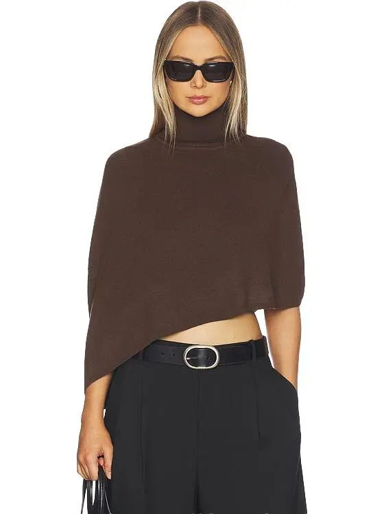 ALL THE WAYS Sophie Poncho - Dark Brown