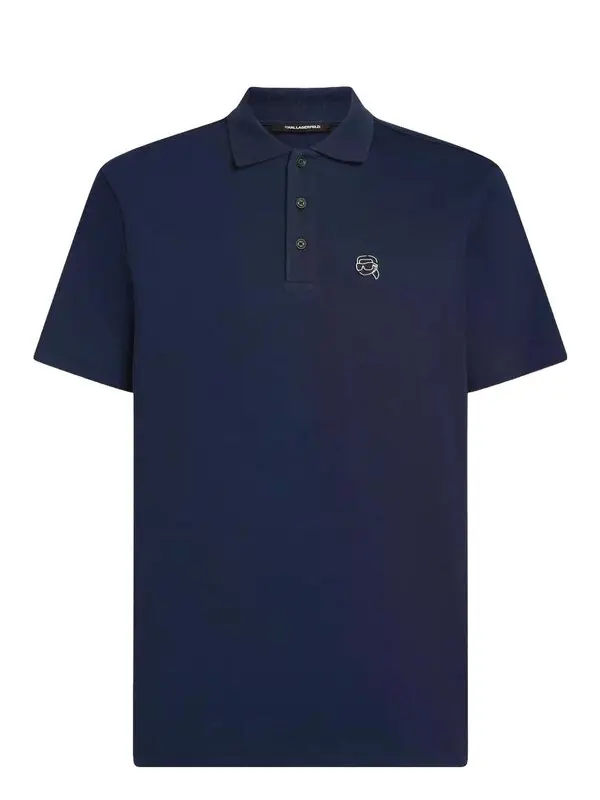 Karl Lagerfeld Ikon Polo Shirt - Blue