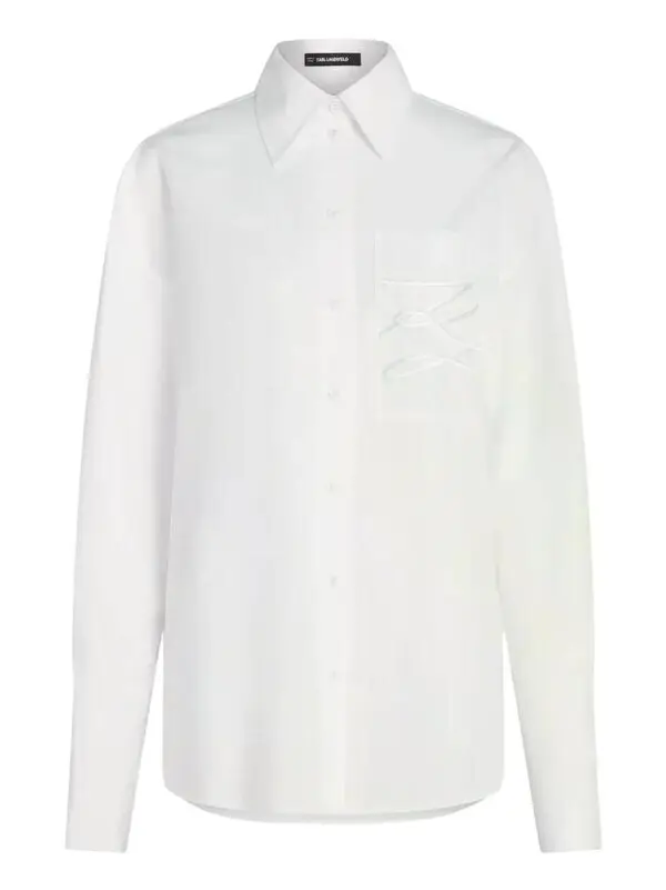 Karl Lagerfeld Logo-detail Shirt - White