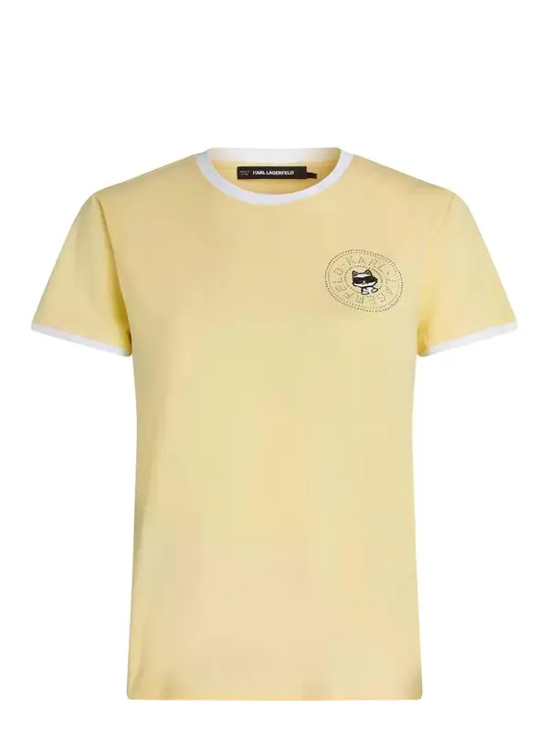 Karl Lagerfeld Ikon T-shirt - Yellow