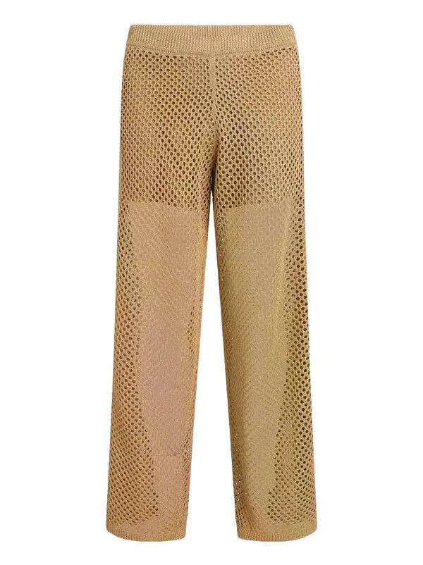 Karl Lagerfeld Crochet Trousers - Neutrals