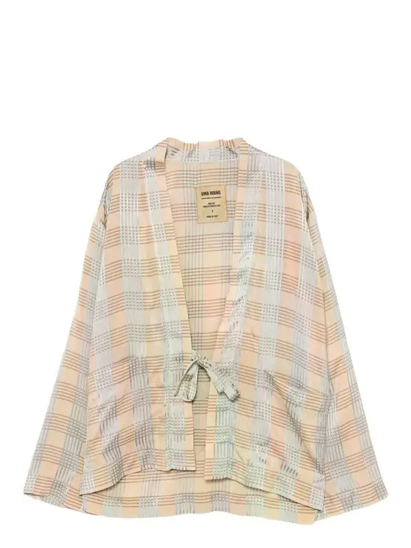 UMA WANG Tie Detailed Jacket - Neutrals