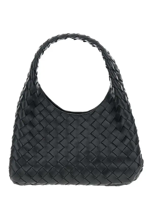 Bottega Veneta Campana Shoulder Bag - Black