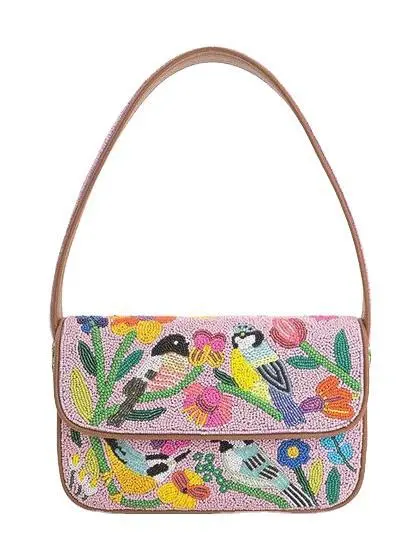Yumi Kim Melody Beaded Bird Shoulder Bag - Floral