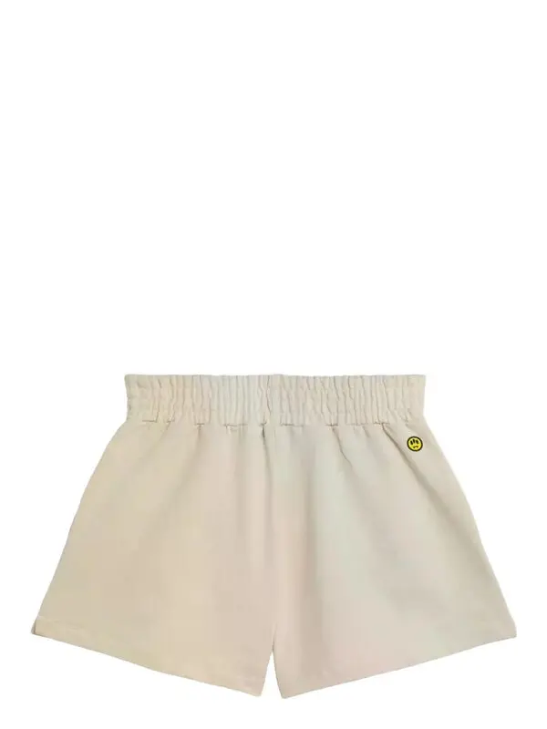 BARROW Shirred Detail Shorts - Neutrals