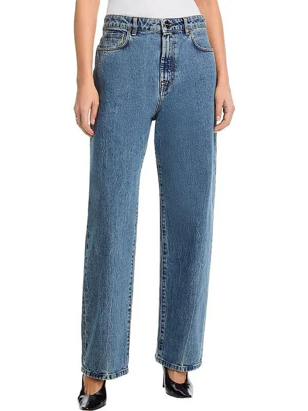 RÓHE Signature Baggy Low Waist Jeans - Denim Blue