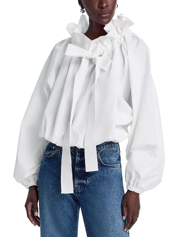 Patou Iconic Volume Top - White