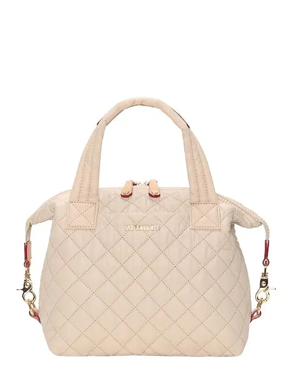 Mz Wallace Small Sutton Deluxe Bag - Buff/gold