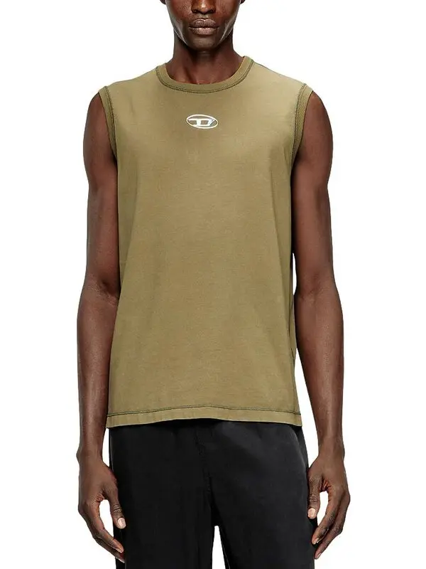 DIESEL® Logo Graphic Tank Top - Leaf Green