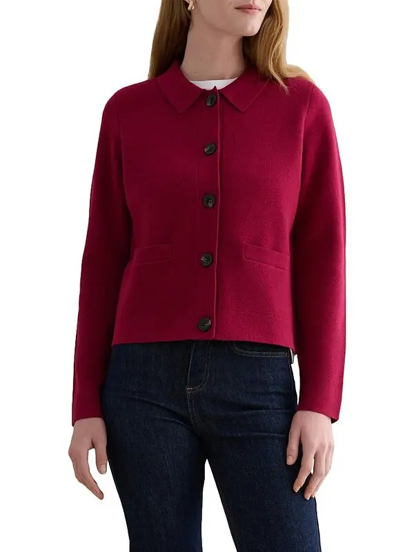 HOBBS LONDON Mia Jacket - Beetroot Pink