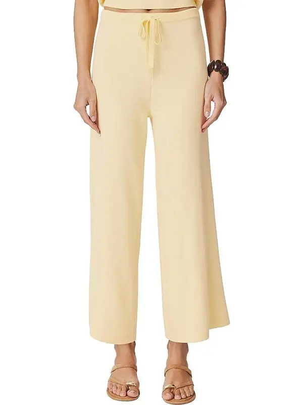 Splendid Christa Crop Sweater Pants - Honeysuckle
