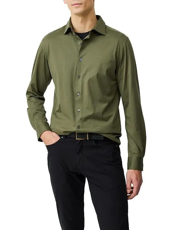 Rodd & Gunn Ascot Park Long Sleeve Slim Fit Shirt - Khaki