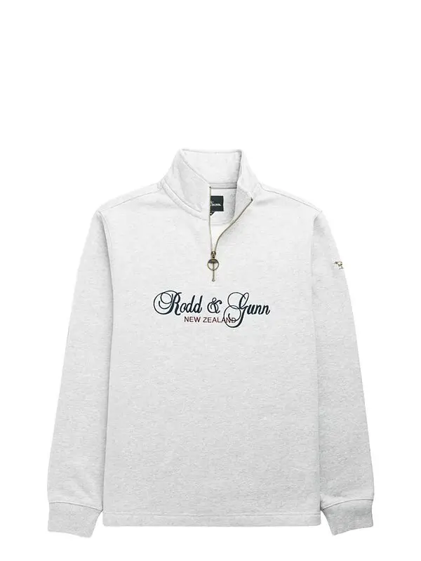 Rodd & Gunn Jubilee Quarter-zip Sweatshirt - Ash