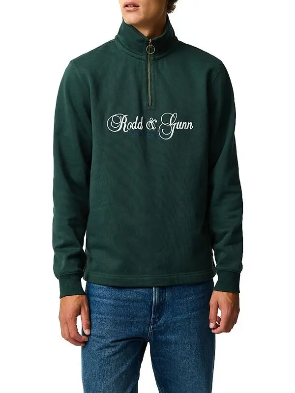 Rodd & Gunn Jubilee Quarter-zip Sweatshirt - Forest