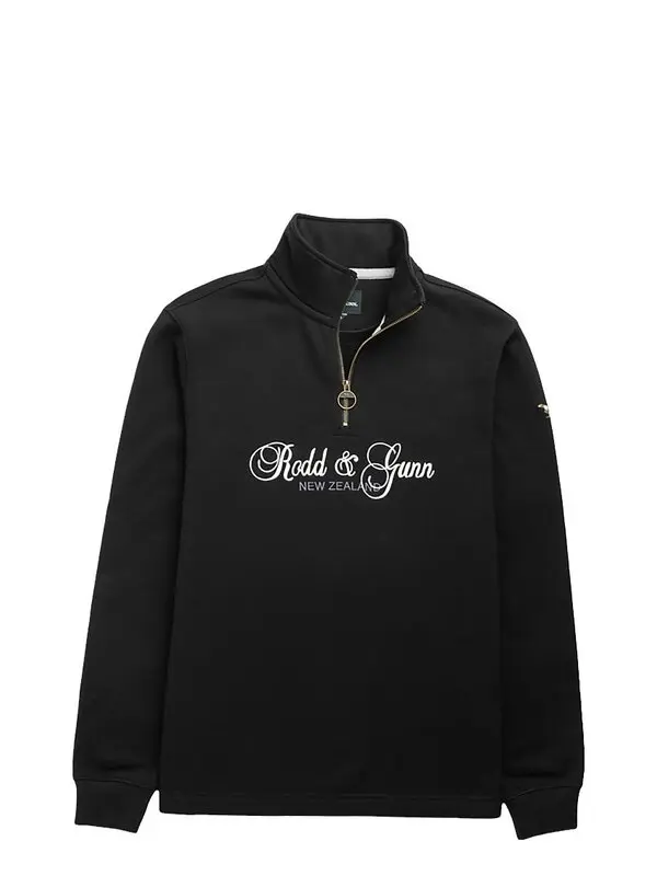 Rodd & Gunn Jubilee Quarter-zip Sweatshirt - Onyx