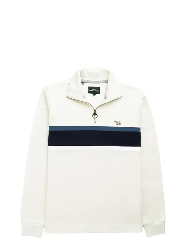 Rodd & Gunn Chesterfield Quarter-zip Sweatshirt - Bone