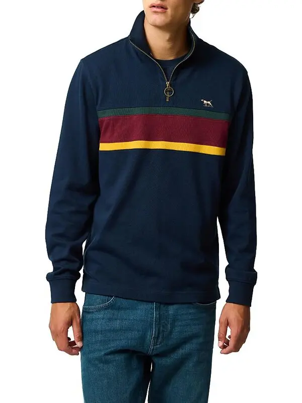 Rodd & Gunn Chesterfield Quarter-zip Sweatshirt - Eclipse