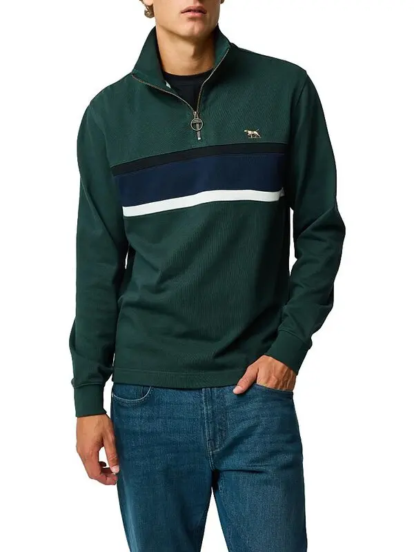 Rodd & Gunn Chesterfield Quarter-zip Sweatshirt - Forest