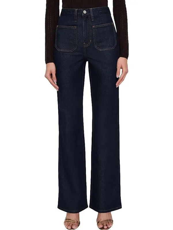 REFORMATION Alyssa Stretch High Rise Bootcut Jeans - Seneca