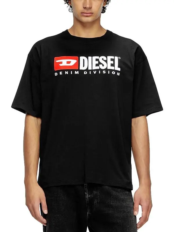DIESEL® Relaxed Fit Logo Graphic T-shirt - Deep/black