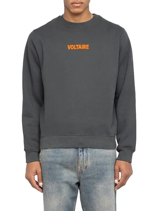 Zadig&Voltaire Logo Crewneck Sweatshirt - Carbone