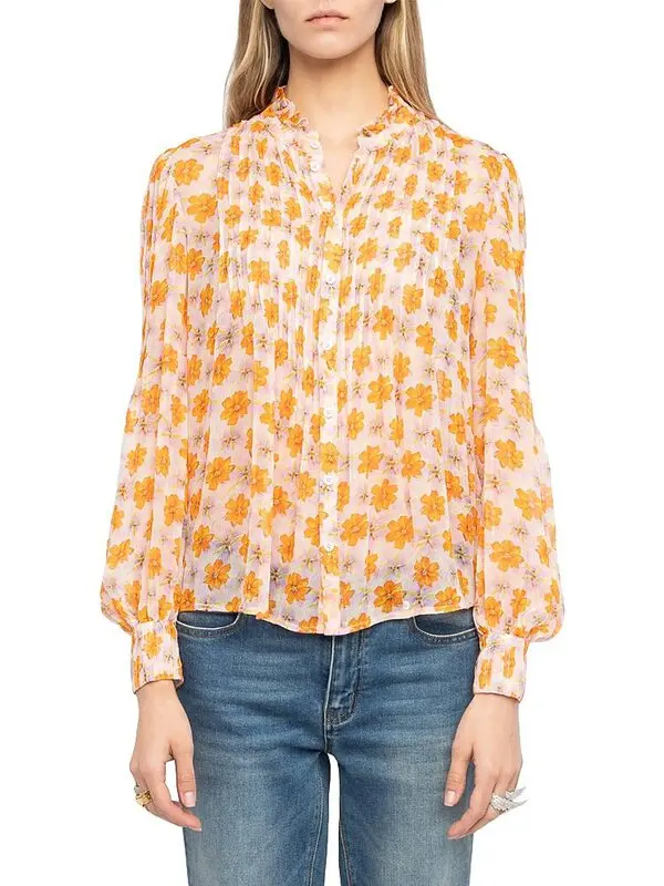 Zadig&Voltaire Timz Chiffon Tunic - Cream