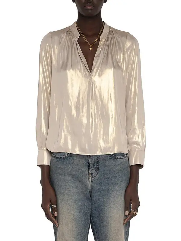 Zadig&Voltaire Tink Satin Blouse - Gold