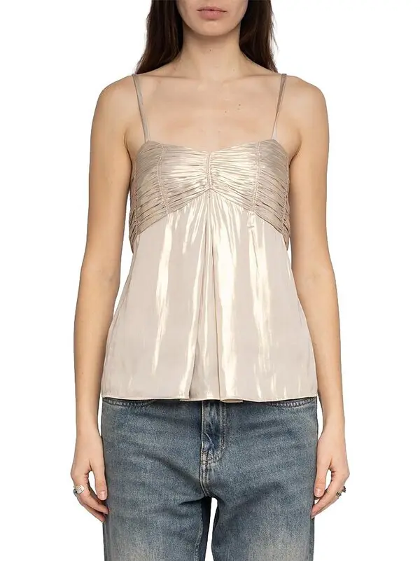 Zadig&Voltaire Cippie Satin Camisole - Gold