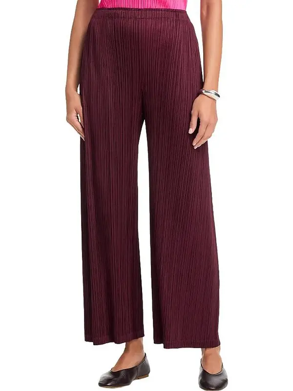 Issey Miyake Monthly Colors January Pull On Pants - Bordeaux