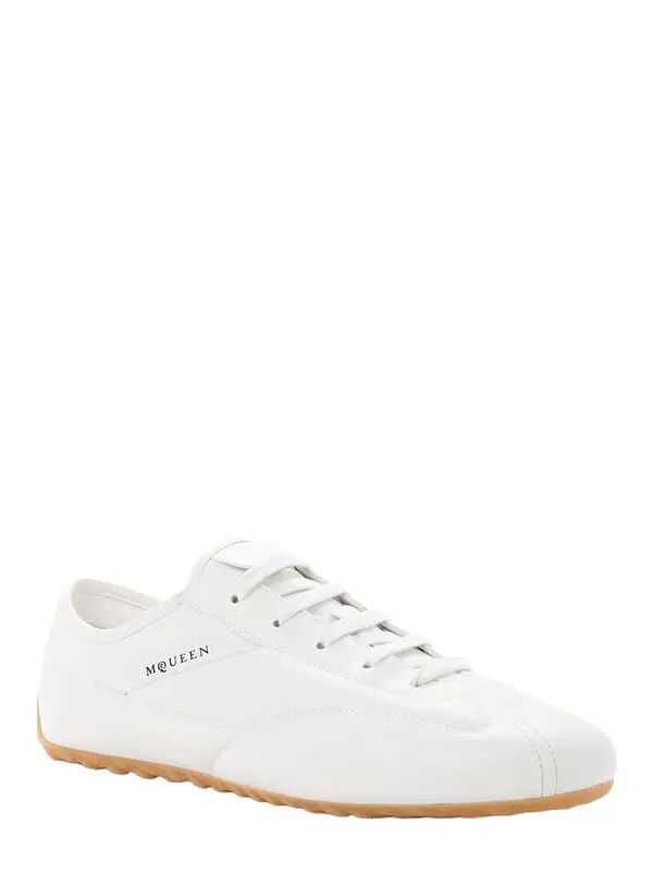 Alexander McQueen Boxe Nappa Leather Sneakers - Sand