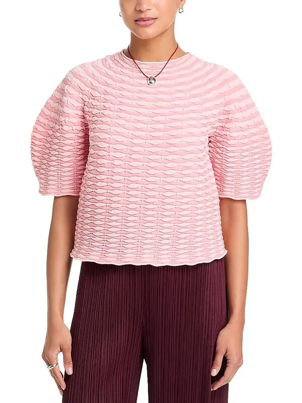 Issey Miyake Knit Top - Light Pink
