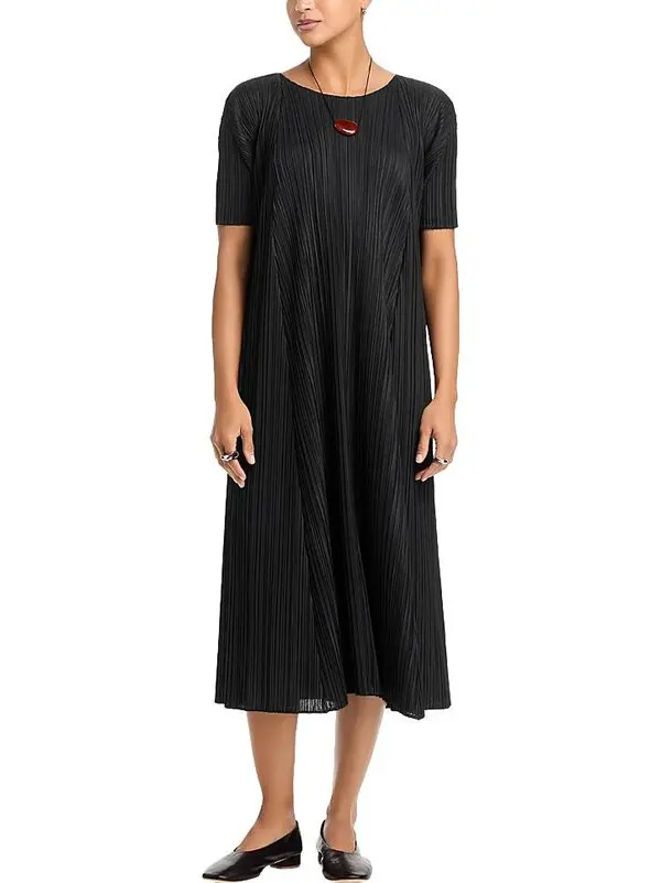 Issey Miyake Mellow Midi Dress - Black