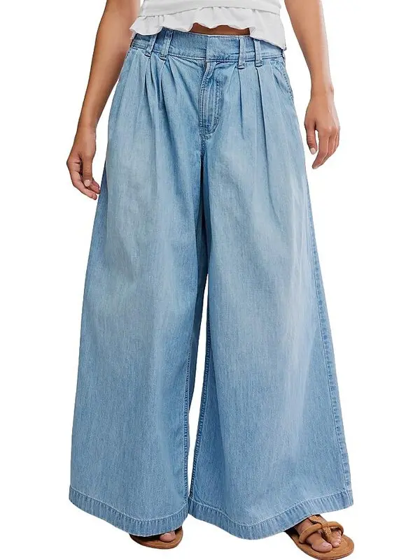 Free People Scout High-rise Wide-leg Jeans - California
