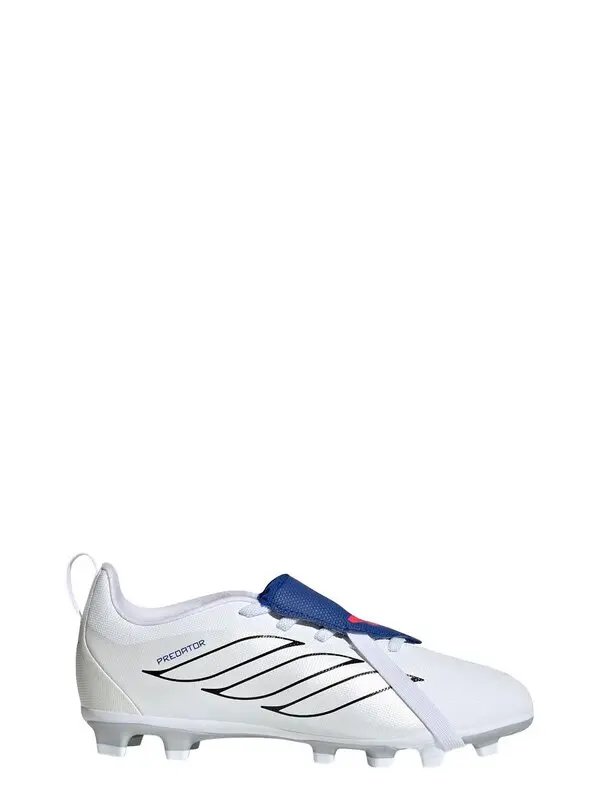 Adidas Predator Club Fold-over Tongue Fg/mg - Cloud White/zero Metalic/royal Blue