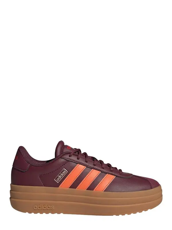 Adidas Vl Court Bold Sneakers - Maroon/dusky Blue Orange/pure Ruby
