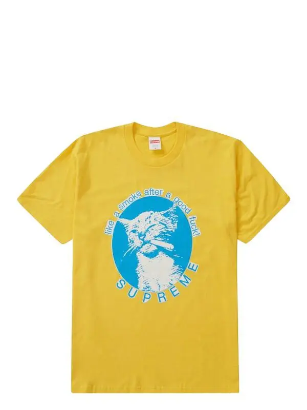 Supreme Smoke Tee Shirt - Yellow