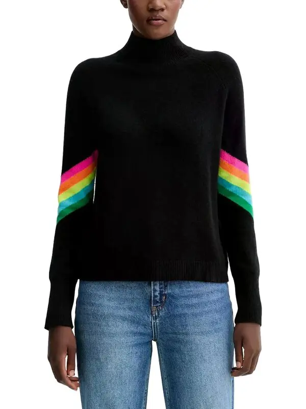 From Future Rainbow-graphic Cashmere Sweater - Black