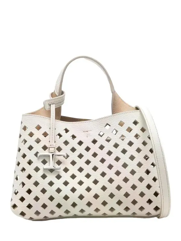 TOD'S Cut-out-design Tote Bag - White