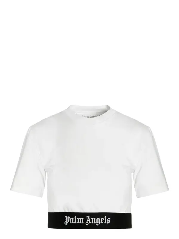 Palm Angels Logo-detail T-shirt - White